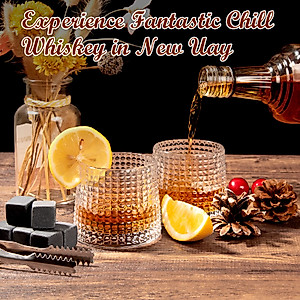 Birthday Gifts for Men, Whiskey Stones Gifts Set for Fathers Day Christmas, Best Gifts for Men Dad Husband Boss Birthday Party Holiday Present