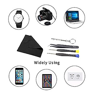 Eyeglass Repair Kit - Anti Slip Nose Pads Glasses Set with Tiny Screws, Nuts, Tweezers, 2 Kinds Universal Screwdrivers, Precision Tool for Repairing Eye Glass, Sunglass, Jewelry, Watch