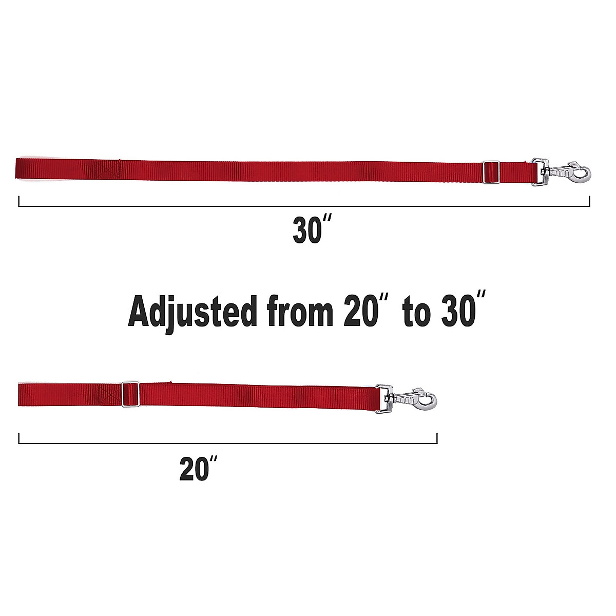 Rosemarie Horse Bucket Strap Hangers,Horse Suppliers Adjustable Nylon Straps up to 700 lbs for Hay Nets, Water Buckets,Hanging-Pratical and Easy Use(4 Pack) (Red)