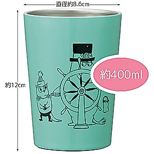 Skater STCV2-A Stainless Steel Tumbler, Hot and Cold Retention, Convenience Store Coffee, 13.5 fl oz (400 ml), M, Moomin
