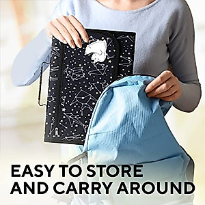 Portable Baby Diaper Changing Pad - w/Soft Built-in Pillow & Strap for Strollers - Comfortable, Lightweight & Waterproof - Made with Premium Materials - Great for Newborn Girls & Boys & for Travel