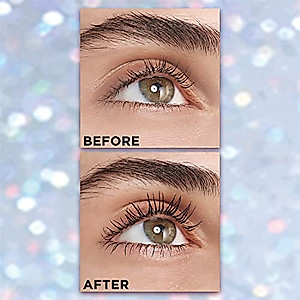 L'Oreal Paris Makeup Voluminous Lash Paradise Mascara for Eyelash Volume and L'Oreal Telescopic Mascara for Lengthening Lashes, Blackest Black, 1 Count of Each