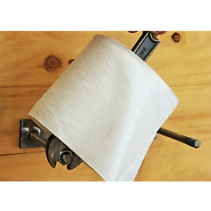 Toilet Paper Holder, Car Guy Gift, Wrench And Nut Bathroom Stand, Automotive Art, Toilet Paper Rack, Steampunk Bathroom Decor, Mancave Decor