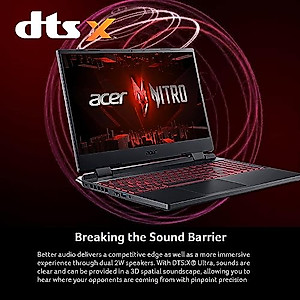 acer Nitro 5 Gaming Laptop, 15.6" FHD IPS 144Hz Display, 12th Gen Intel Core i5-12500H, GeForce RTX 3050 Ti 4GB, 16GB RAM, 512GB PCIe 4.0, Backlit KB, Thunderbolt 4, HDMI, Wi-Fi 6, Win 11 Pro