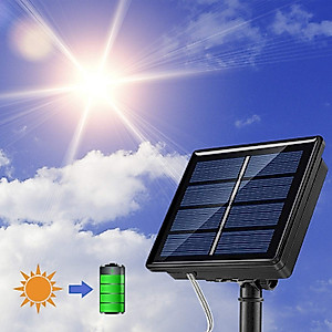 YiShine 200 LED Solar Wire Lights 72FT String Fairy Lights with 8 Modes Outdoor Waterproof Pink Lights for Home Garden Patio Wedding and Party Bright Light Festival Decoration