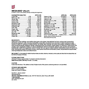 Mega-Mag (25lb) Balanced Multi Vitamin/Mineral Supplement for Alfalfa Hay Diets