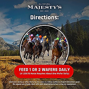 Majesty's Flex HA Wafers - Superior Performance Horse / Equine Joint Support Supplement - HA, Vitamin C, Yucca, Glucosamine - 30 Count (1 Month Supply)