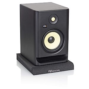Gator Frameworks Acoustic Foam Isolation Pads for Medium Studio Monitors, Fits Most Speaker Stands, Desktops and Bookshelfs; 2-Pack (GFW-ISOPAD-MD)