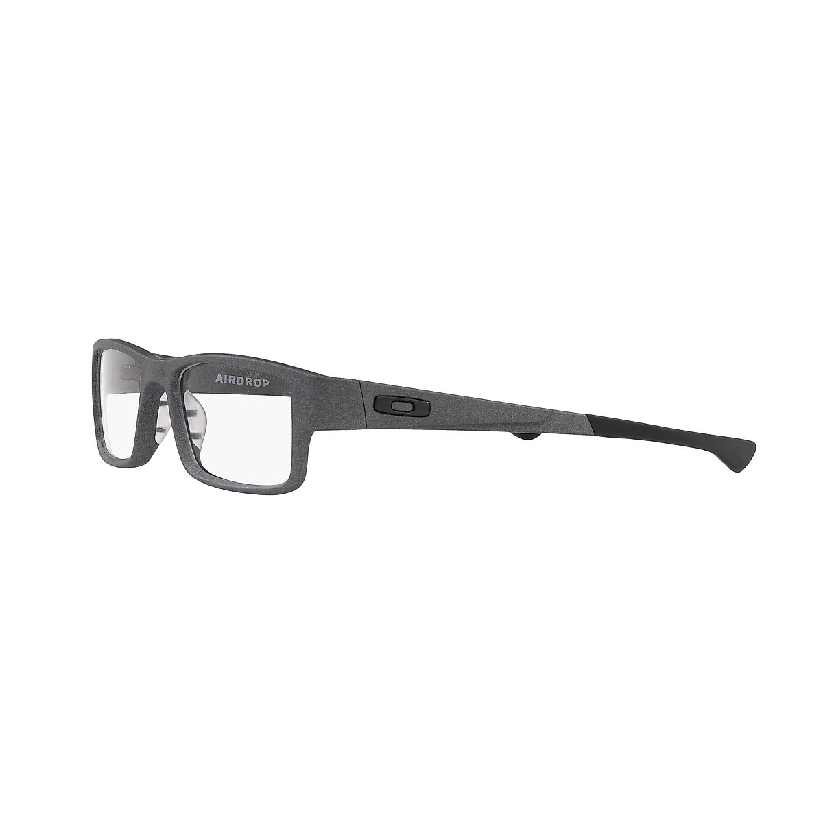 Oakley Men's Ox8046 Airdrop Rectangular Prescription Eyeglass Frames, Satin Light Steel/Demo Lens, 53 mm