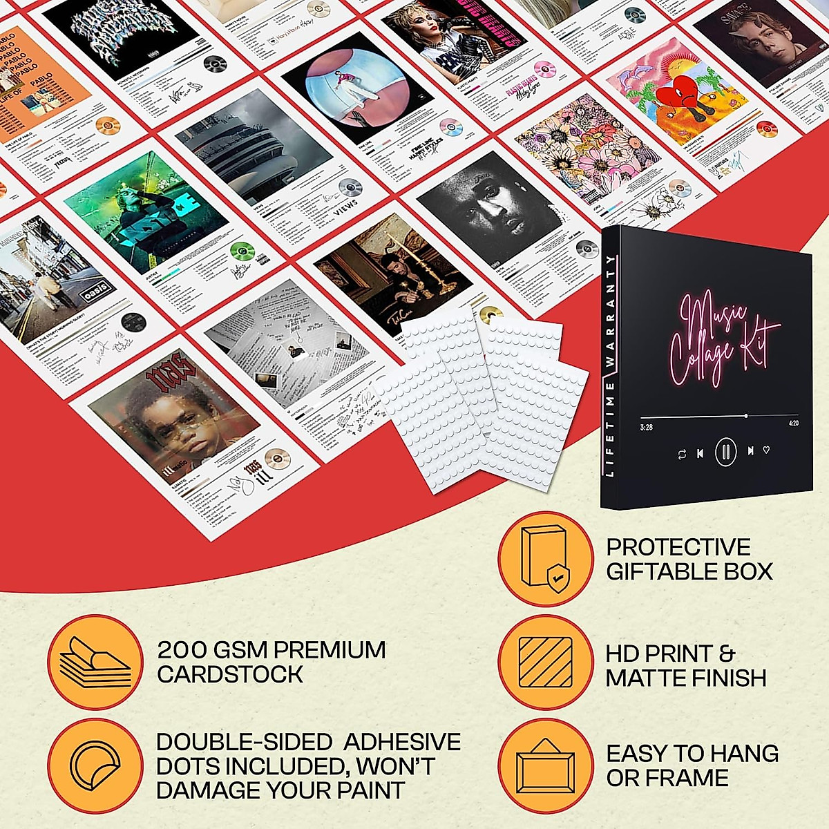 unique america 100 Pcs | Album Cover Posters, For Bedroom, Room Decor, For Rapper Posters, Music Artist Posters, 4x6 Inch 80 Pcs & 20 Stickers