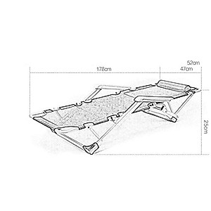 XZGDEN Lightweight Adjustable Lounge Chair Chaise, with headrest Armrest Lounger Chair Recliner Nap Bed Back Chair Outdoor Patio Garden Camping Beach