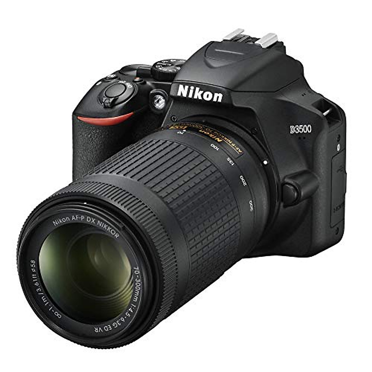 Nikon D3500 24.2MP DX-Format DSLR Digital Camera Double Zoom Lens Kit with 18-55mm f/3.5-5.6 and 70-300mm f/4.5-6.3 Lenses - (Japan Import)
