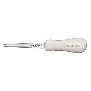 Sani-Safe S120-PCP 4" Boston Pattern Oyster Knife with Polypropylene Handle