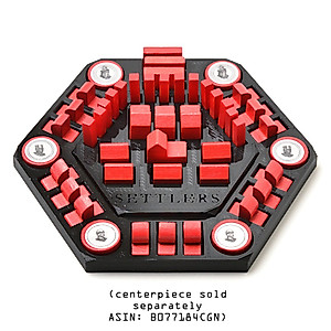 Solid Factory | Settlers Game Piece Holder/Organizer for Cities & Knights + Seafarers Expansions (Set of 4)