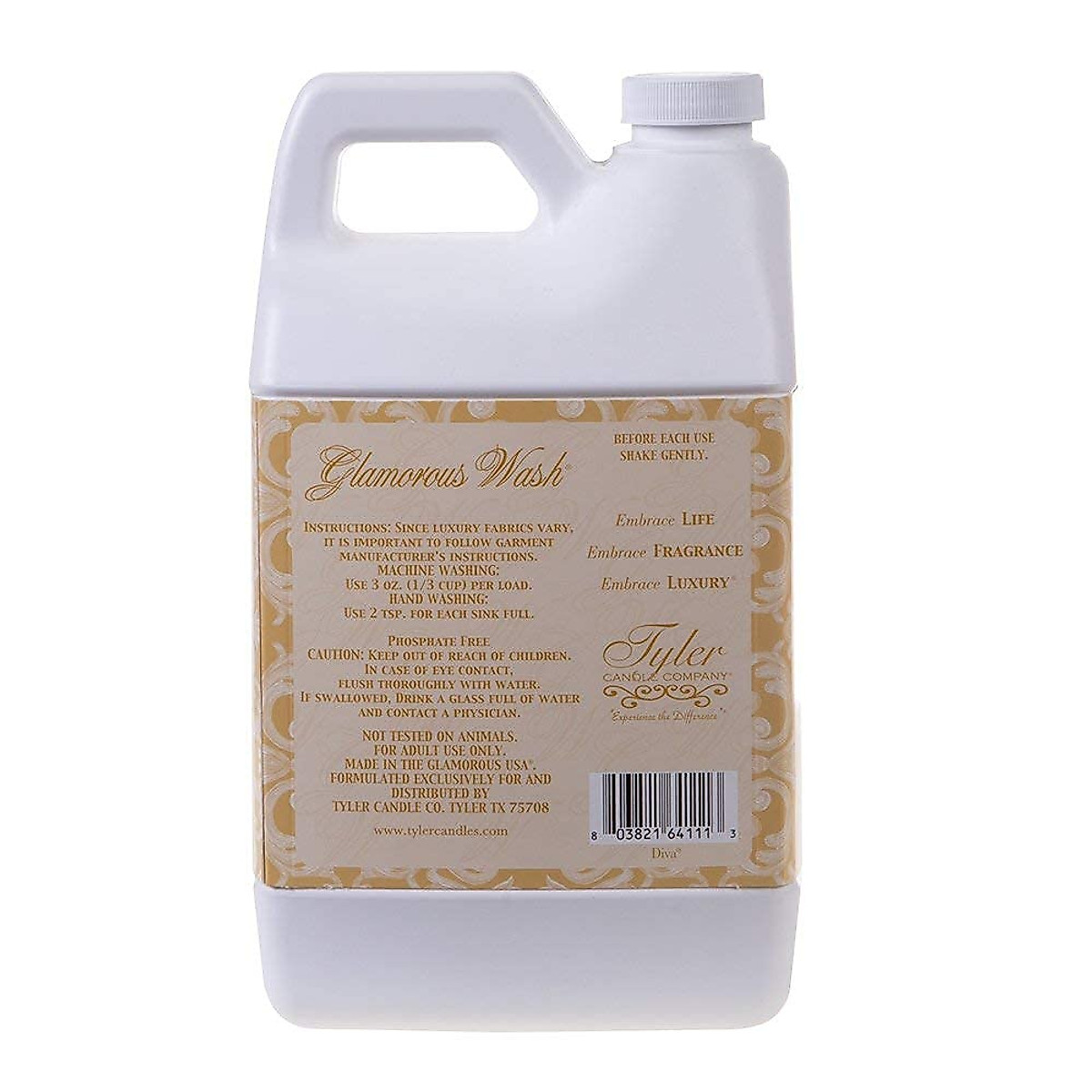 Tyler Glamorous Liquid Wash - Diva (64 oz), Pack of 1, Floral