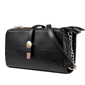 CLUCI Small Crossbody Bag for Women Clutch Handbag,PU Leather Shoulder Purse with Adjustable Strap