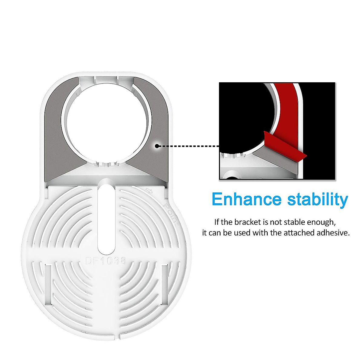 HOLACA Outlet Wall Mount Hanger for Google Nest WiFi Router(2nd Generation), Space Saving Holder, Easy Moved, Cord Management for Google Nest WiFi Router Without Messy Wires and Screws (1 Pack)