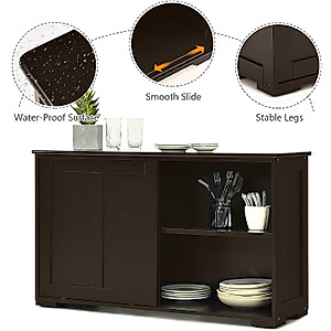 HW53868 Sideboards, Large, Brown