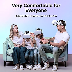 YOGES Head Strap with Battery Compatible for Oculus Quest 2, Rechargeable 5000mAh Headstrap for Enhanced Comfort and Playtime in VR, Immersion VR Accessories Compatible with Meta Quest 2