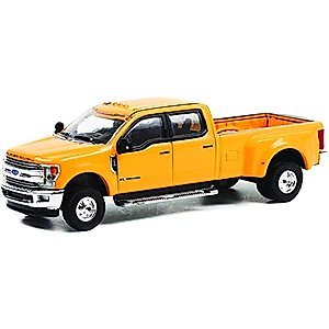 Greenlight 46090-D Dually Drivers Series 9 - 2019 F-350 Dually - School Bus Yellow 1:64 Scale
