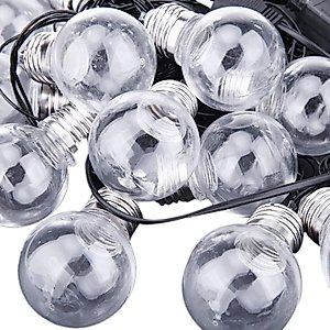Toxz 20 LED Color String Fairy Lights for Easter Wedding Party,Vintage Edison Clear Globe Bulbs Hanging Decoration Lights for Indoor/Outdoor/Garden/Home(Ship from US!)