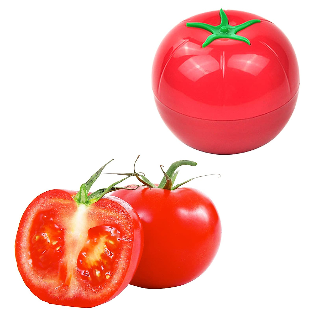 Lichma 5pcs Plastic Vegetable Storage Box Lemon Onion Tomato Green Pepper and Garlic Insurance Container Fruit Food Fresh-Keeping Reusable (5pcs)