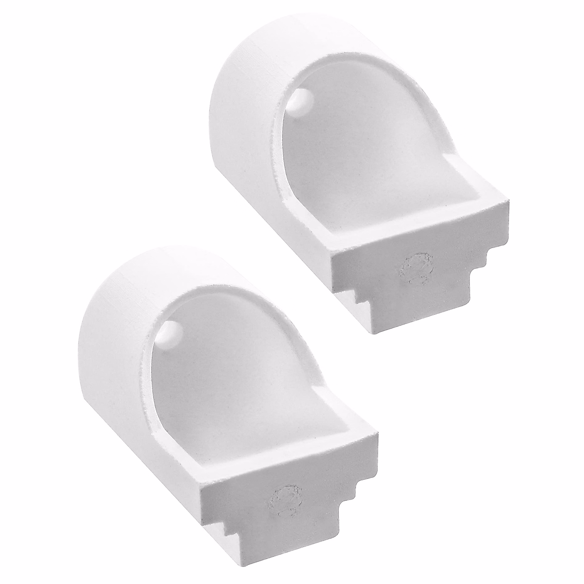 QWORK Centrifugal Casting Crucible, 2 Pack Zirconia Casting Cup Machine Crucible Hooded for Dental Lab, Over 200 Times of Use