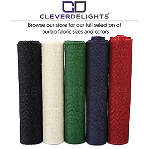 CleverDelights 12" Navy Burlap Roll - Finished Edges - 5 Yards - Jute Burlap Fabric