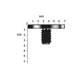 M2X3MM Broadhead Black Broad Head 7mm Screws for Notebook Laptop Machine 2x3L Screw-Pack of 10