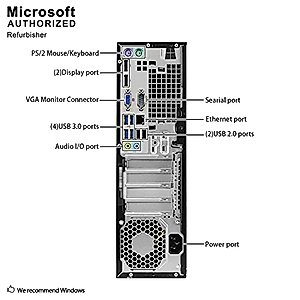 HP Business Desktop ProDesk 600 G2 Desktop Computer - Intel Core i5 (6th Gen) i5-6500 3.20 GHz - 8 GB DDR4 SDRAM - 256 GB SSD (Renewed)