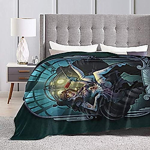 MillicentCob Bioshock Ultra-Soft Micro Fleece Blanket Soft and Warm Throw Blanket Digital Printed Blanket (50"" X40, 60 X 50, 80 X 60)