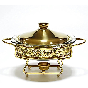 FLTRGO Food Warmer for Parties Buffets, Food Warming Tray Chef Chafing Dish Buffet Set, Stainless Steel Chafer and Buffet Warmers Sets, Catering Buffet Mini Hot Pot Outdoor Picnic Household