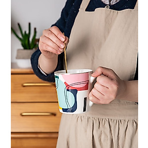 Aubcee 14 oz Coffee Mugs, Set of 4 Ceramic Coffee Mug Sets, Coffee Mugs,Tea Cups for Office and Home