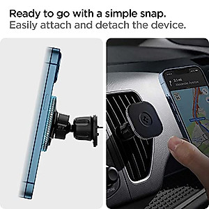 Spigen OneTap Bling Designed for Magsafe Car Vent Mount Hand Placed 176 Bling Rhinestones Compatible with iPhone 13 and 12 Models (Magnetically Levitate iPhone 13,12 Models Even The Max Model)