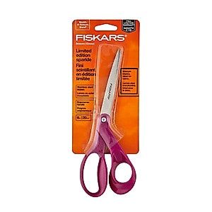 Fiskars Premier 8in Bent Sparkle Scissors
