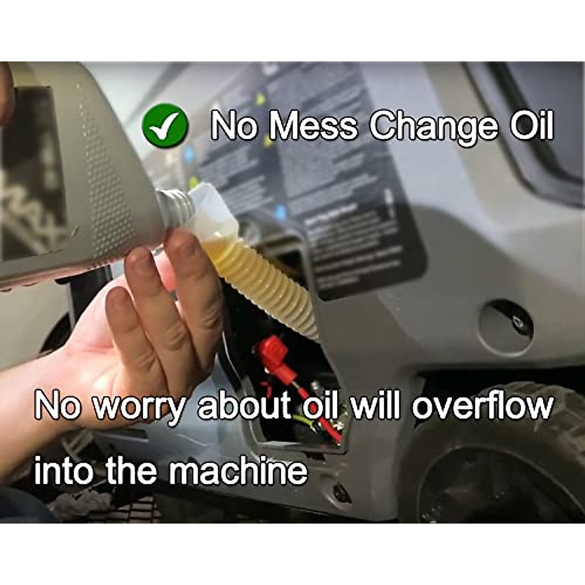 Generator Oil Change Funnel Fits Yamaha Ef2000iSv2 EF2200iS Westinghouse WH2200iXLT Generac 7117 GP2200i Rainier R2200i Wen Generator 56200i 56203i 56235i Portable Inverter