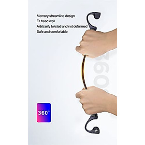 RISTARWH Wireless Bone Conduction Headphones, Open Ear Sports Bluetooth Headset with Mic, IPX5 Waterproof Earbuds Up to 8 Hours Playtime for Running Cycling Workouts (Blue)