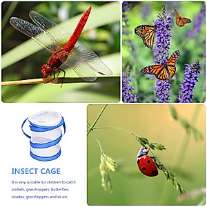 Vaguelly Butterflies Mini and Habitat Cage Portable Net Observation Cage for Kids Children Outdoor Toys