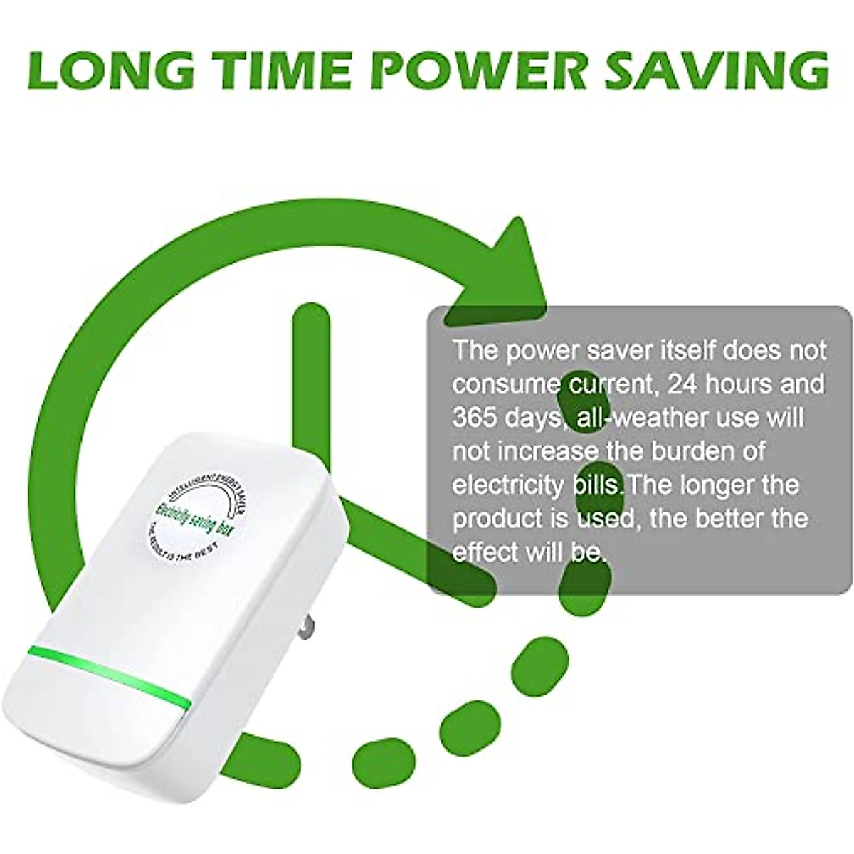 Energy Saver Household Power Saver Electricity Saving Box 90V-250V Household Office Market Device Electric Smart US Plug 30KW (White)