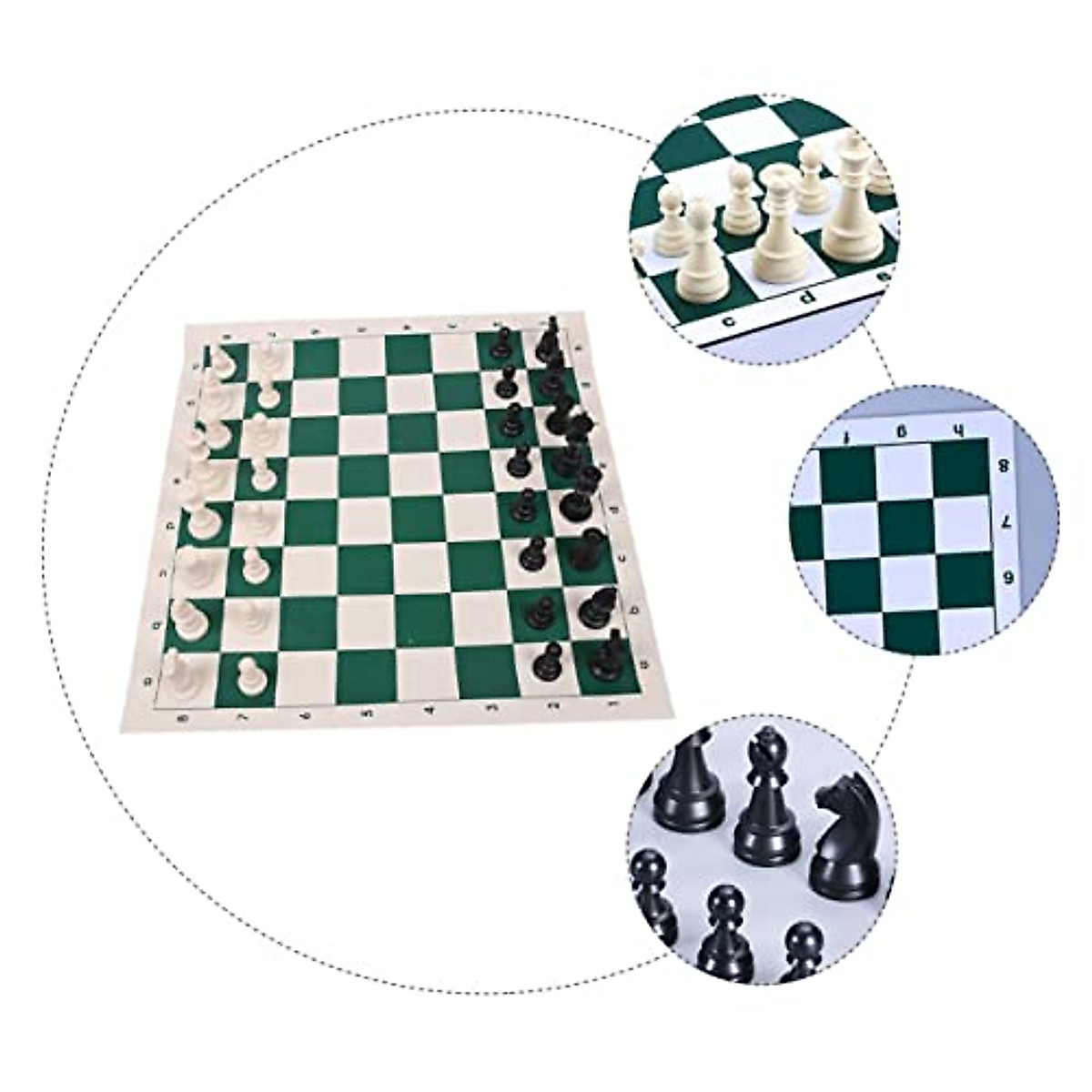 SAFIGLE 1 Set International Chess Travel Toy Magnetic Chess Board Kids Educational Toys Chess Figures International Chess Board Game Chess Toy Chess and Checkers Set Kid Competition Toy