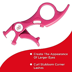 Seki Edge Spot Eyelash Curler (SS-600) - Lash Curler Adds Curl, Lift & Definition to Outer Corners of Lashes - Help Eyes Appear Larger & More Open - Comes with Extra Curler Replacement Pad