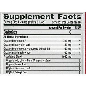 Traditional Medicinals Organic Throat Coat Tea, 16 ct