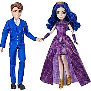 Disney Descendants 3 Royal Couple Engagement, 2-Doll Pack with Fashions and Accessories Brown/a