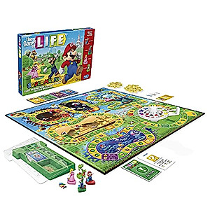 Hasbro Gaming The Game of Life: Super Mario Edition Board Game for Kids Ages 8 and Up, Play Minigames, Collect Stars, Battle Bowser