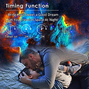 Star Projector,Planetarium Galaxy Projector for Bedroom Decor,Starry Sky Night Light with 4K Replaceable 12 Galaxy Discs,Timed Night Light Projector for Kids,Home Theater,Ceiling,Room Decoration