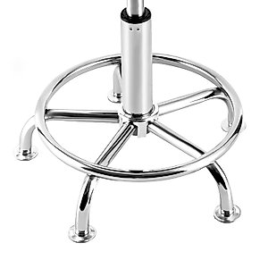 Generic Fifizoo 360-degree Rotating Work Bench Stool, Heavy Duty Hydraulic Height Adjustable Workbench Stool, Garage Stool, Work Bench stools for Shop (Black, with Backrest)