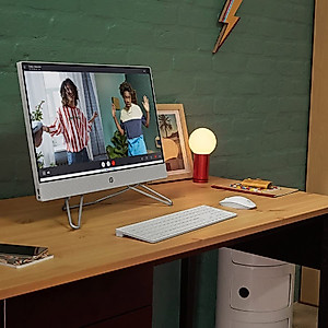 HP 24-cb1000a 24-cb1256 All-in-One Computer - AMD Ryzen 5 5625U Hexa-core (6 Core) - 8 GB RAM DDR4 SDRAM - 256 GB M.2 PCI Express NVMe SSD - 23.8" Full HD 1920 x 1080 Touchscreen Display - Deskto
