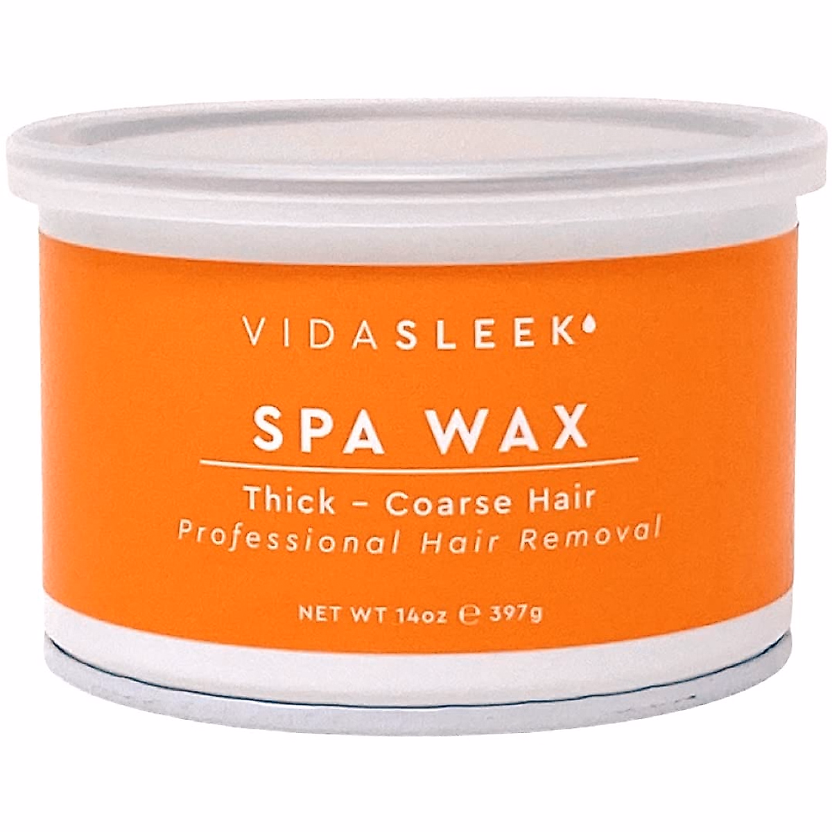 Full Body Spa Wax For Thick to Coarse Hairs - All Natural - Professional Size 14 oz. Tin