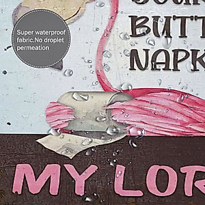 Wsradto Tropical Pink Flamingo Shower Curtain Funny Animal Cute Flamingo Bird Bathroom Decor Shower Curtain with Hooks Waterproof Fabric 60×72inch