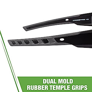 Cumulus Blue Mirror Lens and Matte Black Frame Safety Glasses